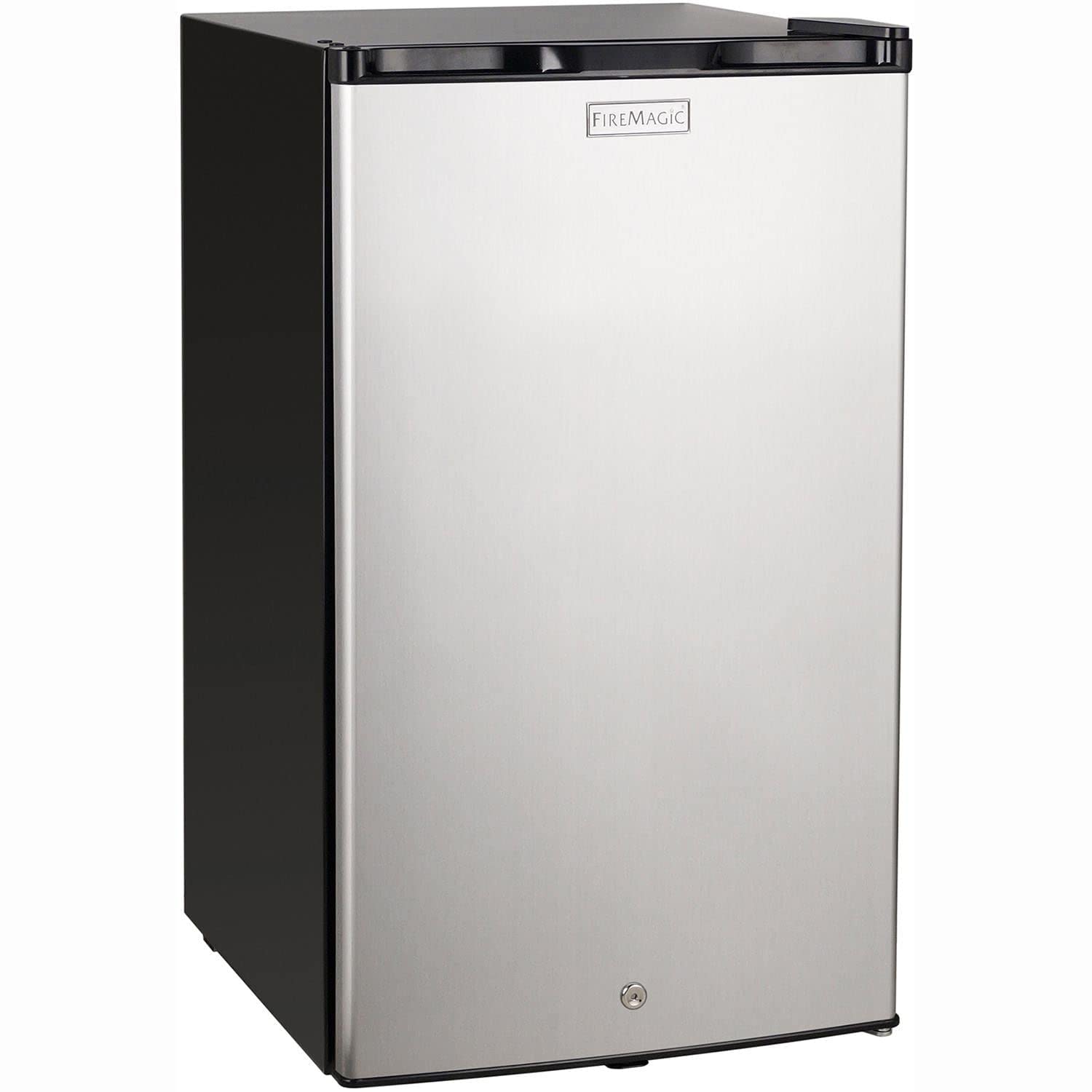 Fire Magic 20-Inch 4.0 Cu. Ft. Compact Refrigerator - Stainless Steel Door/Black Cabinet - 3598