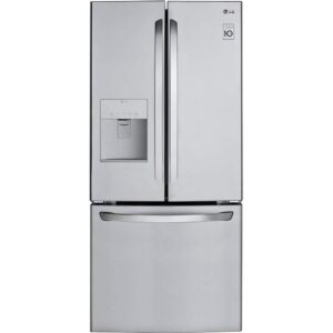 lg lfds22520s 30 inch french door refrigerator with 21.8 cu. ft. capacity