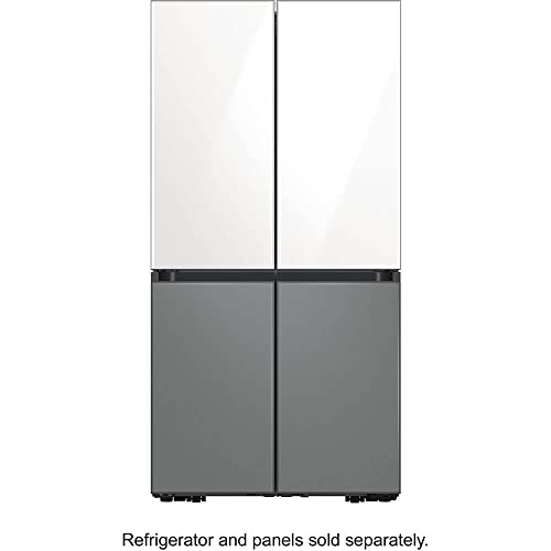 SAMSUNG RAF18DUU35 BESPOKE 4-Door Flex(TM) Refrigerator Panel in White Glass - Top Panel