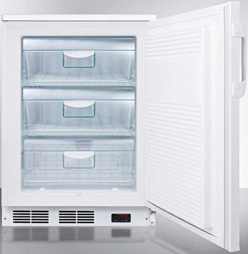 Summit VT65 Upright Freezer, White