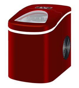 compact ice maker, red