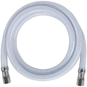 certified appliance accessories ice maker water line, 2 feet, polyester-reinforced pvc, white