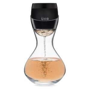 ullo chill wine purifier + carafe. remove sulfites, remove histamines, restore taste, aerate, and chill with ullo purified wine.