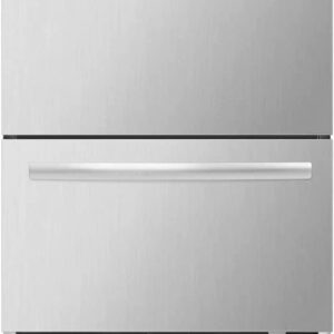 Eficentline 24 inch Weather Proof Design Indoor and Outdoor Under Counter Drawer Fridge, Built-in Beverage Under Cabinet Refrigerator for Home and Commercial Use, Stainless Steel