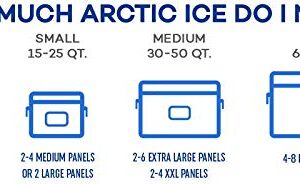 Arctic Ice Chillin' Brew Series Reusable Ice Pack for Coolers, Lunch Boxes, Camping, Fishing, Hunting and More, Freezes at 28F - XX-Large (10 LBS)