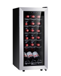 kalamera krc-18ss freestanding wine cellars, black