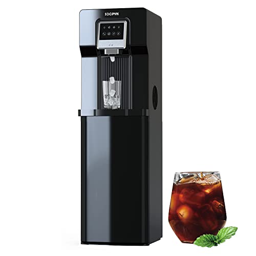 Soopyk 2 in 1 Ice and Water Dispenser Cooler 5 Gallon with Ice Maker Bullet Ice Cube 27lbs Capacity Without HOT Water