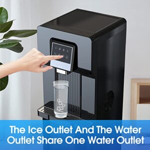 Soopyk 2 in 1 Ice and Water Dispenser Cooler 5 Gallon with Ice Maker Bullet Ice Cube 27lbs Capacity Without HOT Water