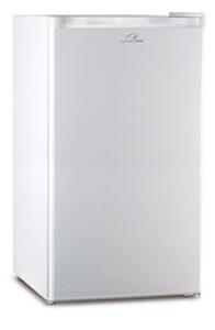 commercial cool ccr32w compact single door refrigerator and freezer, 3.2 cu. ft. mini fridge, white