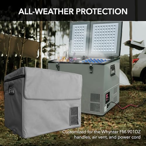 Whynter FM-901TBG FM-901DZ Portable Refrigerator and Deep Freezer Chest Transit Bag, Gray