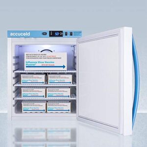 Accucold 1 cu ft Countertop Pharma-Vac Medical Refrigerator w/Solid Door - Temperature Alarm, 115v