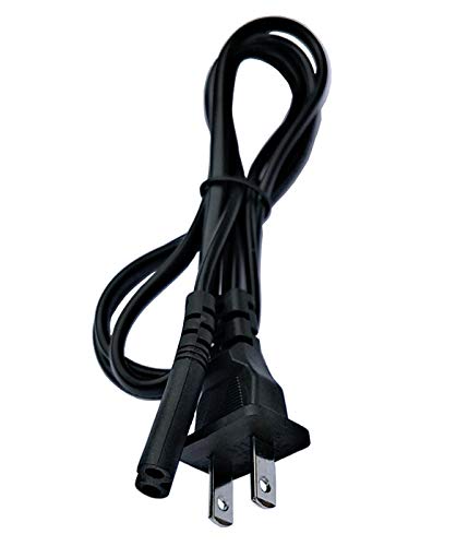 UpBright 2-Prong AC Power Cord Cable Compatible with FRIGIDAIRE EFMIS462 EFMIS462-BLACK EFMIS462-Red EFMIS462-BLUE EFMIS462-Pink 12 Can Retro Mini Beverage Refrigerator Refrigerateur Portable Fridge