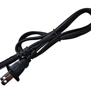 UpBright 2-Prong AC Power Cord Cable Compatible with FRIGIDAIRE EFMIS462 EFMIS462-BLACK EFMIS462-Red EFMIS462-BLUE EFMIS462-Pink 12 Can Retro Mini Beverage Refrigerator Refrigerateur Portable Fridge