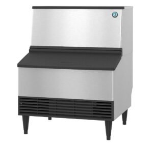 hoshizaki km-301baj 30-inch air-cooled modular crescent cube ice machine maker with 100 lb. storage capacity, 290 lbs/day, 115v, nsf