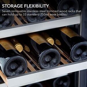 Whynter BWR-33SD 33 Bottle Built-In Wine Refrigerator,Multi