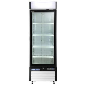 kratos refrigeration 69k-826 commercial swing glass door freezer, 1 door, 27"wide, 23 cu ft, white