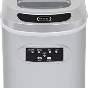 Whynter IMC-270MS Compact Ice Maker, 27-Pound, Metallic Silver