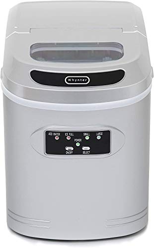 Whynter IMC-270MS Compact Ice Maker, 27-Pound, Metallic Silver