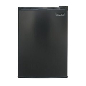 magic chef 17.5 in. w 2.6 cu. ft. mini refrigerator in black