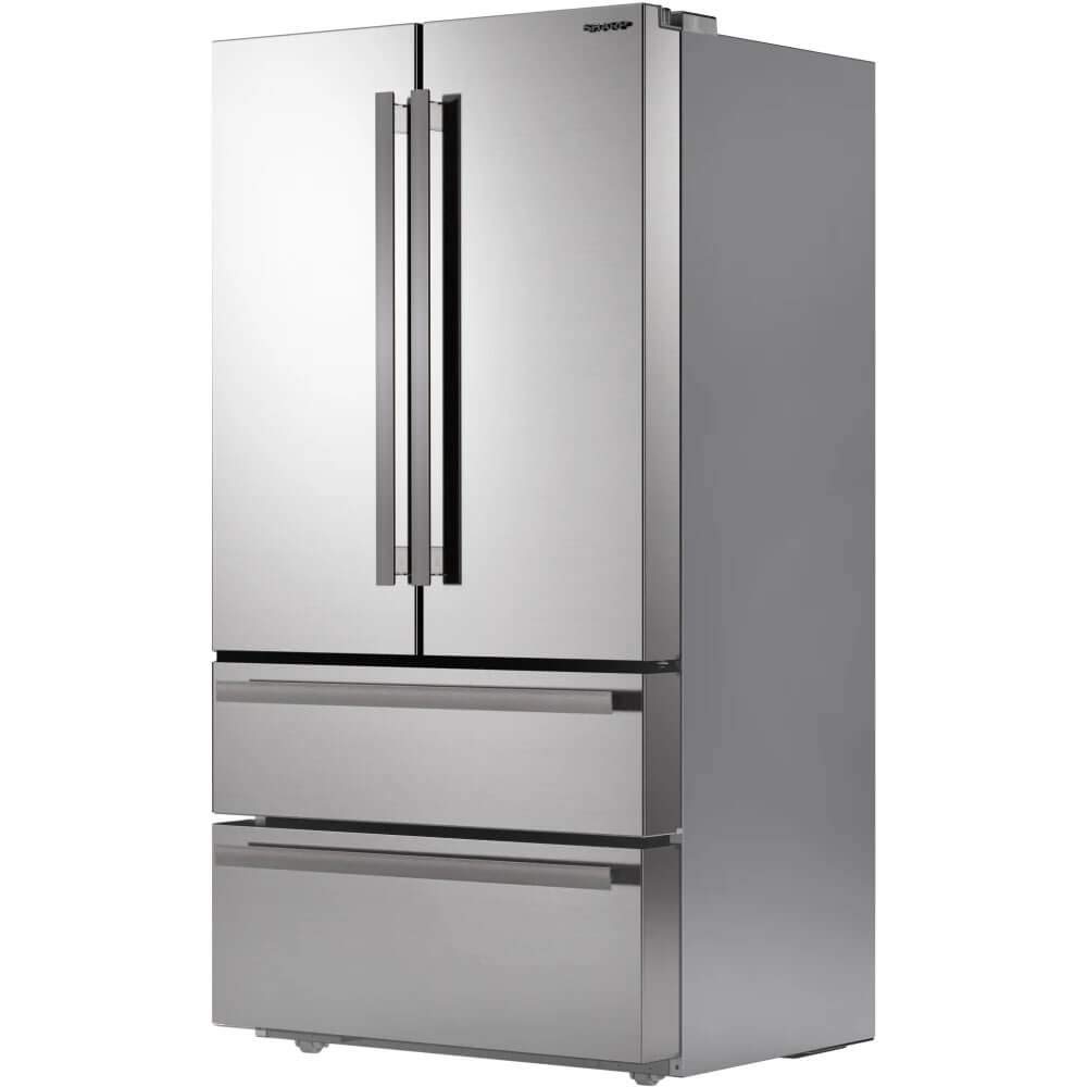 SHARP 22.5 (Cu. Ft.) French Door Counter Depth Refrigerator Stainless Steel (Sjg2351fs)