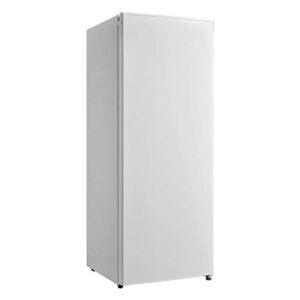 Koolatron Compact Upright Freezer, 5.3 cu ft (150L), White, Manual Defrost Design, Space-Saving Flat Back, Reversible Door, for Home, Apartment, Condo, Cottage