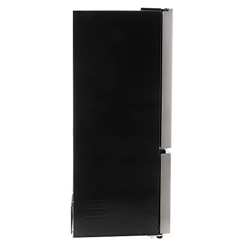 RecPro RV Refrigerator Stainless Steel | 16 Cubic Feet | 12-Volt | French Style Doors | Low Wattage