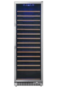 edgestar cwr1662sz 24 inch wide 151 bottle capacity free standing single zone wine cooler with even cooling technology