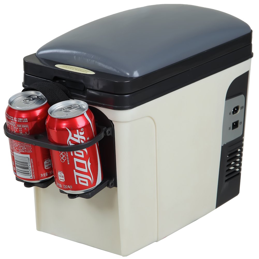 Smad Portable Thermoelectric Cooler and Wamer Car Travel Cooler, AC DC 12V, 6L