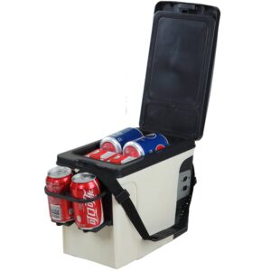 Smad Portable Thermoelectric Cooler and Wamer Car Travel Cooler, AC DC 12V, 6L