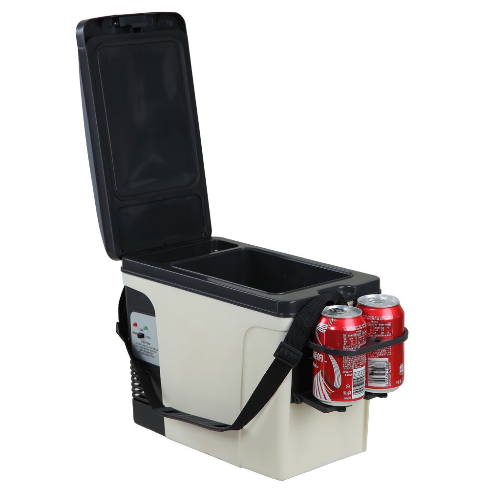 Smad Portable Thermoelectric Cooler and Wamer Car Travel Cooler, AC DC 12V, 6L