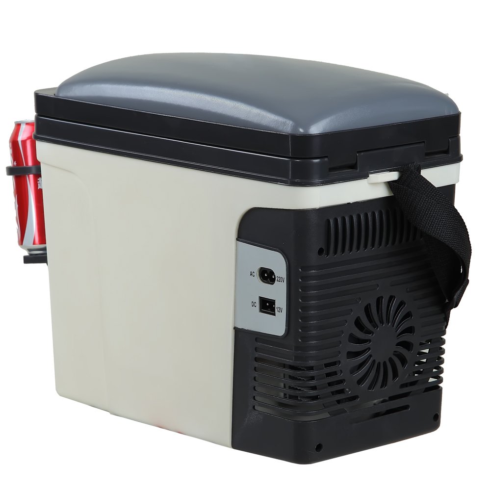 Smad Portable Thermoelectric Cooler and Wamer Car Travel Cooler, AC DC 12V, 6L