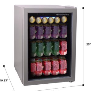 FRIGIDAIRE EFMIS9000AMZ Freestanding Beverage Center Fridge-Fits 88 Cans or 25 Bottles, Black, 24