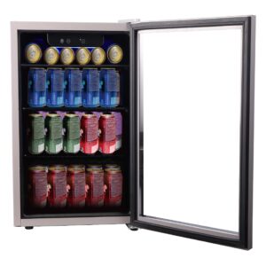 FRIGIDAIRE EFMIS9000AMZ Freestanding Beverage Center Fridge-Fits 88 Cans or 25 Bottles, Black, 24