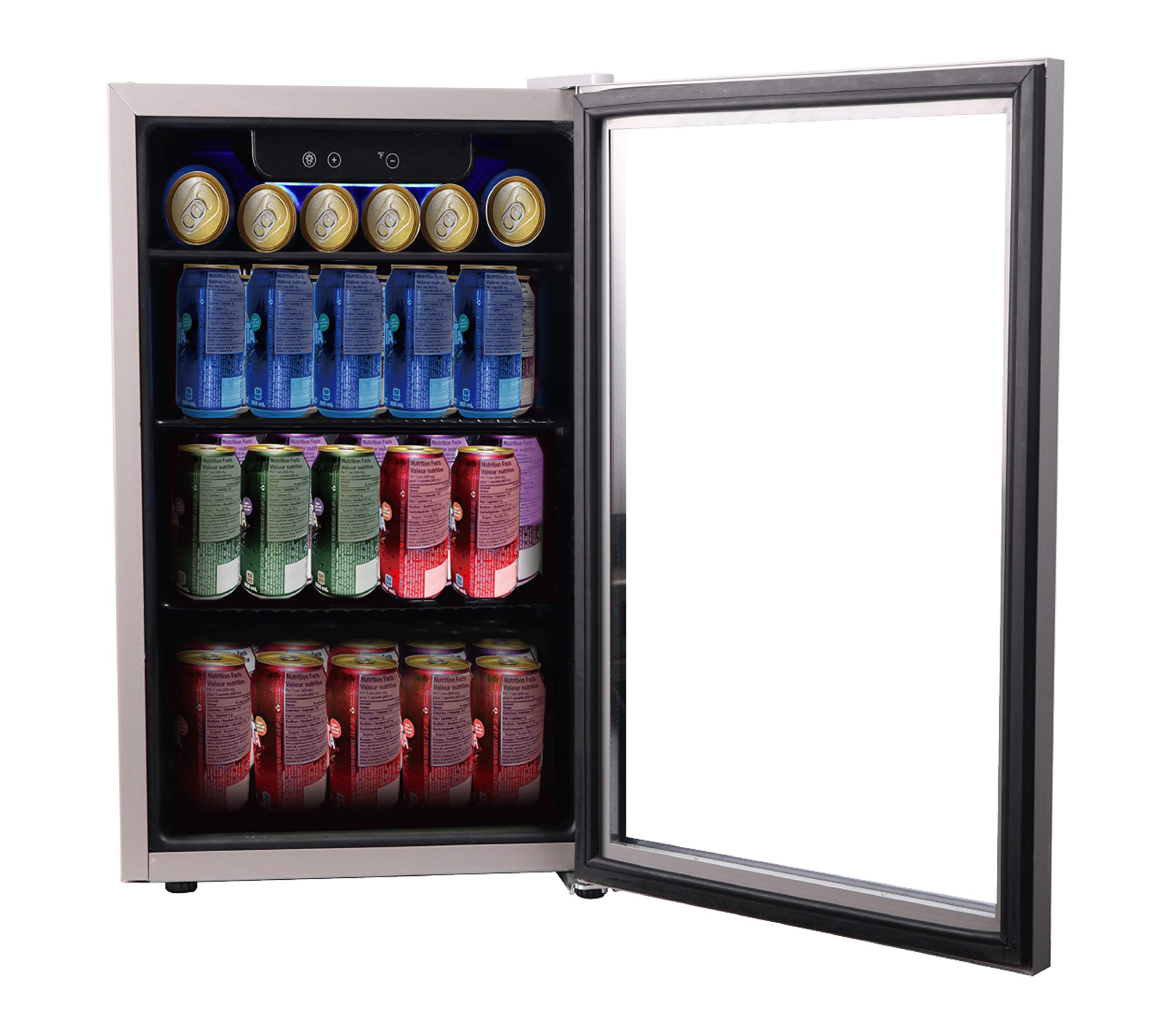 FRIGIDAIRE EFMIS9000AMZ Freestanding Beverage Center Fridge-Fits 88 Cans or 25 Bottles, Black, 24