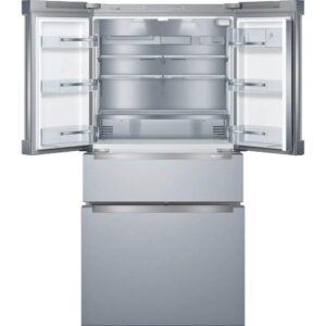 Bosch B36CL80ENS 36" 800 Series French Door Refrigerator with 20.5 cu. ft. Capacity, FarmFresh System, VitaFreshPro, LED Lighting and MultiAirFlow in Stainless Steel