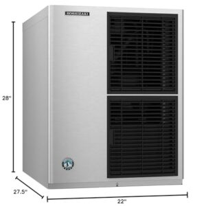 Hoshizaki KM-350MAJ 22-Inch Air-Cooled Modular Crescent Ice Machine Maker, 489 lbs/Day, Stainless Steel, 115v, NSF