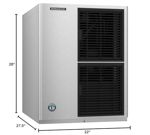 Hoshizaki KM-350MAJ 22-Inch Air-Cooled Modular Crescent Ice Machine Maker, 489 lbs/Day, Stainless Steel, 115v, NSF