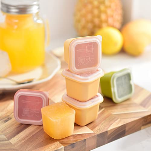 Square Ice Cube Tray with Lids, Ice Cube Mold Set of 6, for Whiskey, Cocktails, Tea, Coffee, Keep Drinks Chilled (Color : 4PCS)