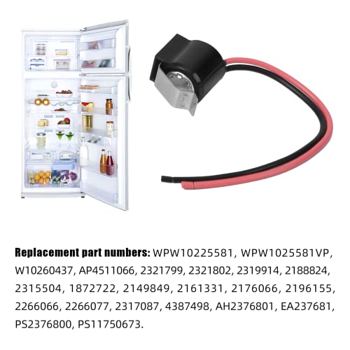 W10225581 Refrigerator Bimetal Defrost Thermostat Replaces WPW10225581 AP6017375 PS11750673 PS237680 2321799, Compatible for Whirlpool Sears Kenmore Refrigerator