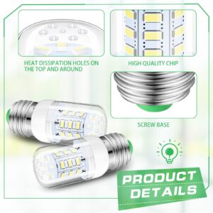 Charniol 2 Pieces 5304511738 LED Light Bulb 3.5W E27 Refrigerator Light Bulb Replace Compatible with Refrigerator PS12364857 AP6278388, 110V-240V White Light