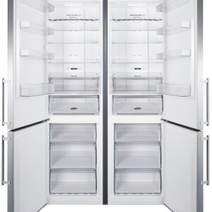 Summit Appliance FFBF181ES2KIT48 48" Wide Bottom Freezer Refrigerator Set; 23.4 cu.ft; Grill Included; Adjustable Glass Shelves; No-frost Operation; Child Lockation; Child Lock