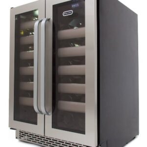 Whynter BWR-401DS 40 Bottle Stainless Steel Dual Zone Built Wine Refrigerators-Elite Series with Seamless Doors