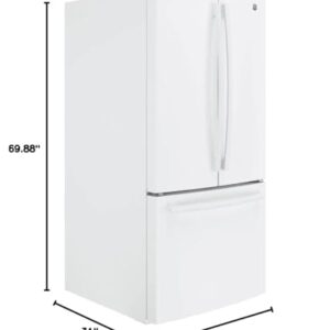 GE GWE19JGLWW French Door Refrigerator