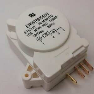 Refrigerator Defrost Timer Control Compatible with GE WR9X480 AP2635477 PS310849