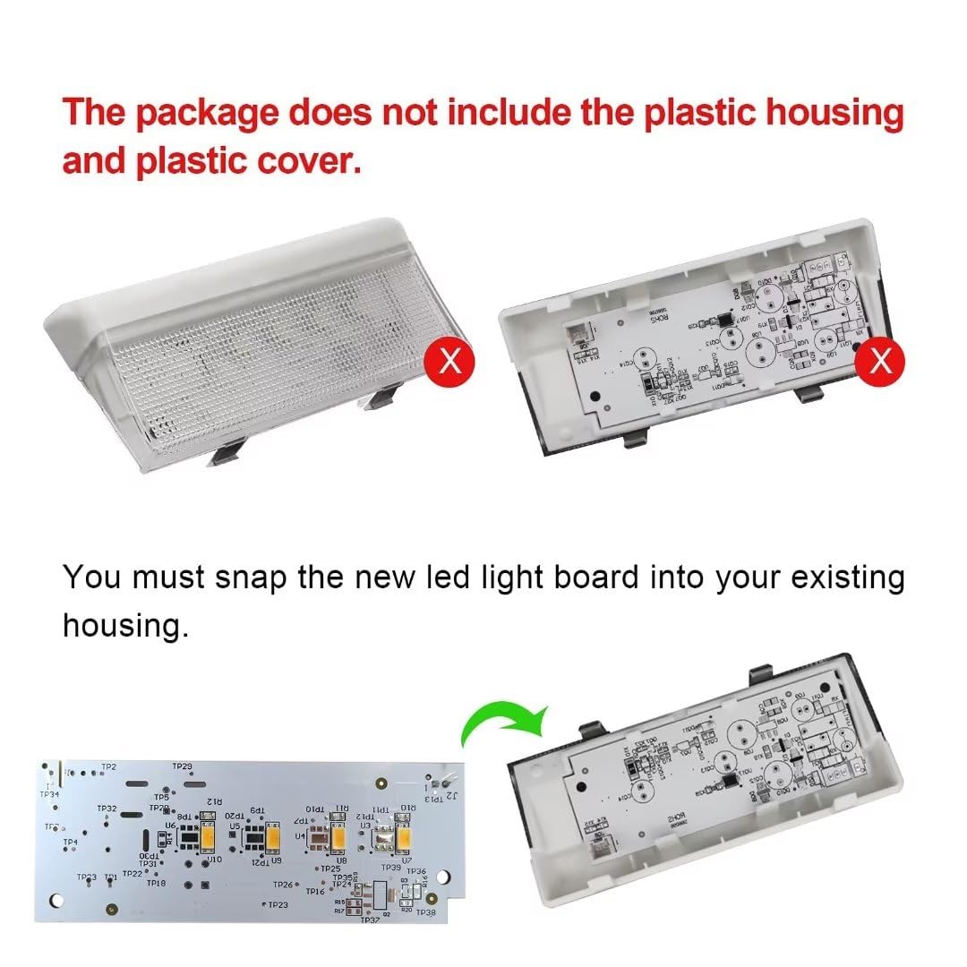 W10515057 Refrigerator LED Light Control Board Replace AP6022533 PS11755866 for Kenmore 10651139214 Refrigerator