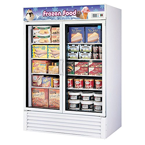 Turbo Air Reach-In Freezer Merchandiser, One-Section, 23 cu. ft., White