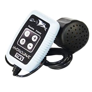 hydrowave ice mini electronic fishing call package for ice fishing - passive and frenzy sound modes - stimulate stimulate a feeding frenzy and attract more fish