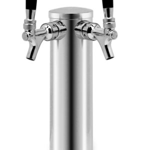 Kegco KC EBUTCK2-5T Ultimate Tower 2 Kegerator Conversion Kit with 5 lb Tank, Stainless Steel