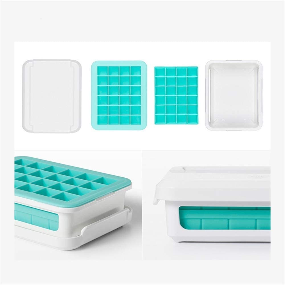 MXJCC The Sanitary Ice Tray for Freezer - Disassemble This Ice Cube Tray with Lid for Easy Cleaning - ice Cube Maker Makes