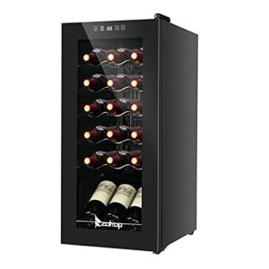 na american standard jc-53 ac 115v /60hz 18bottle/1.8cu.ft/52l/ compressor wine cabinet black